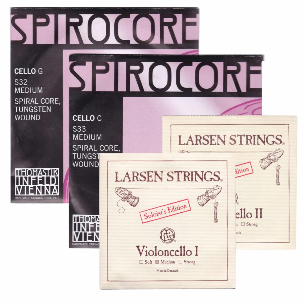 Custom Sets Larsen Solo/Spirocore Tungsten Cello Strings - Southwest ...