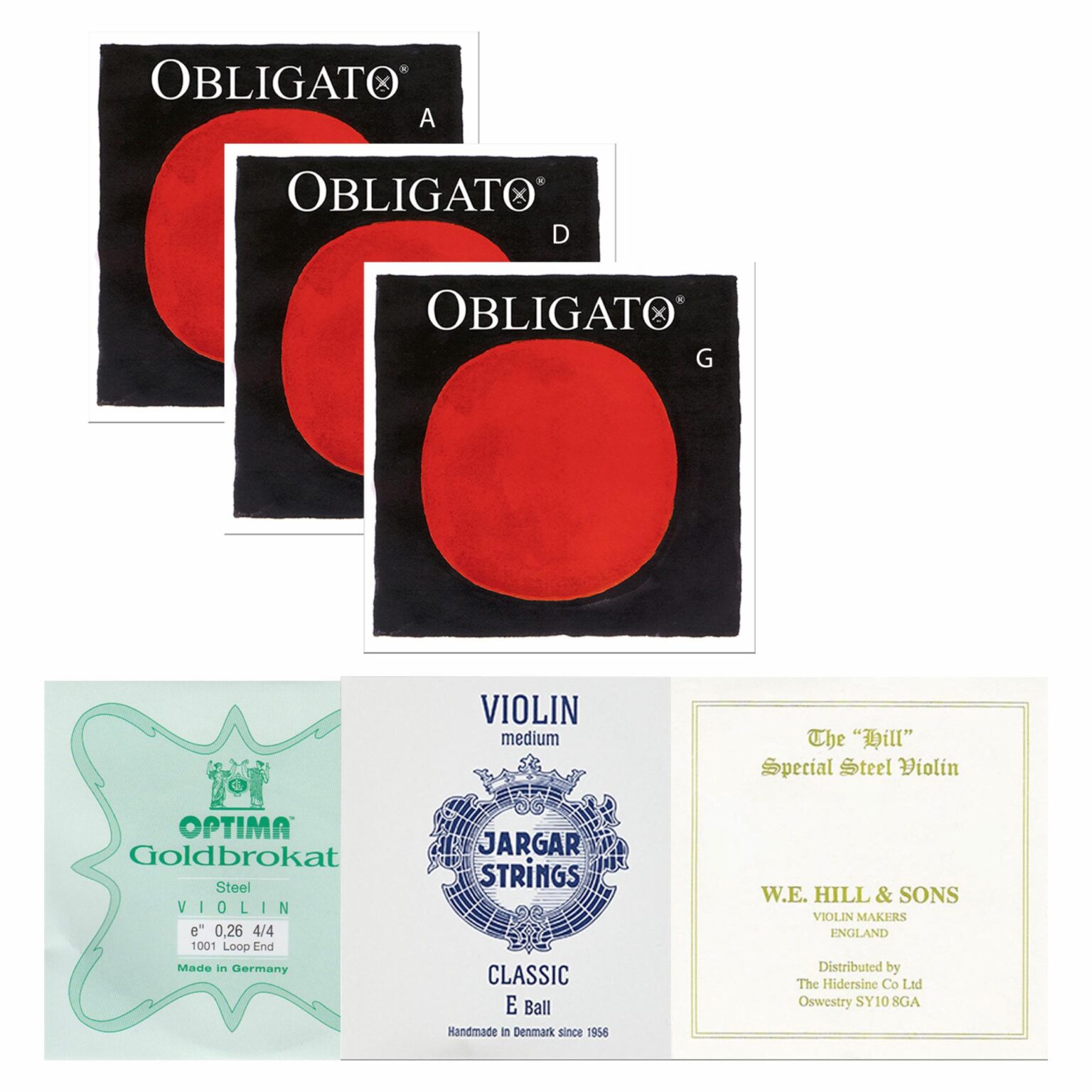 Custom Sets Obligato Custom Sets Violin Strings - Southwest Strings