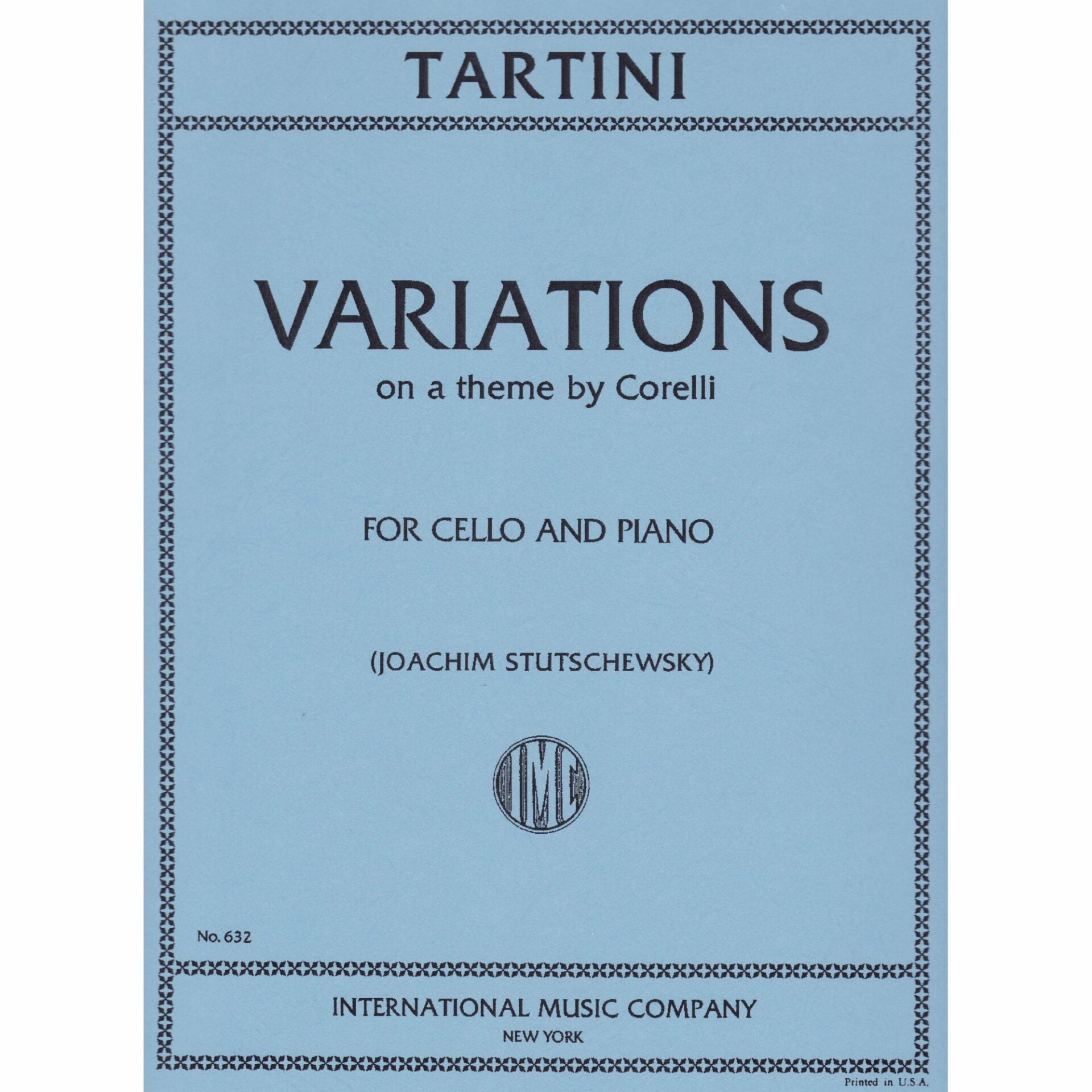 Tartini - Variations on a Theme by Corelli for Cello and Piano - Southwest Strings