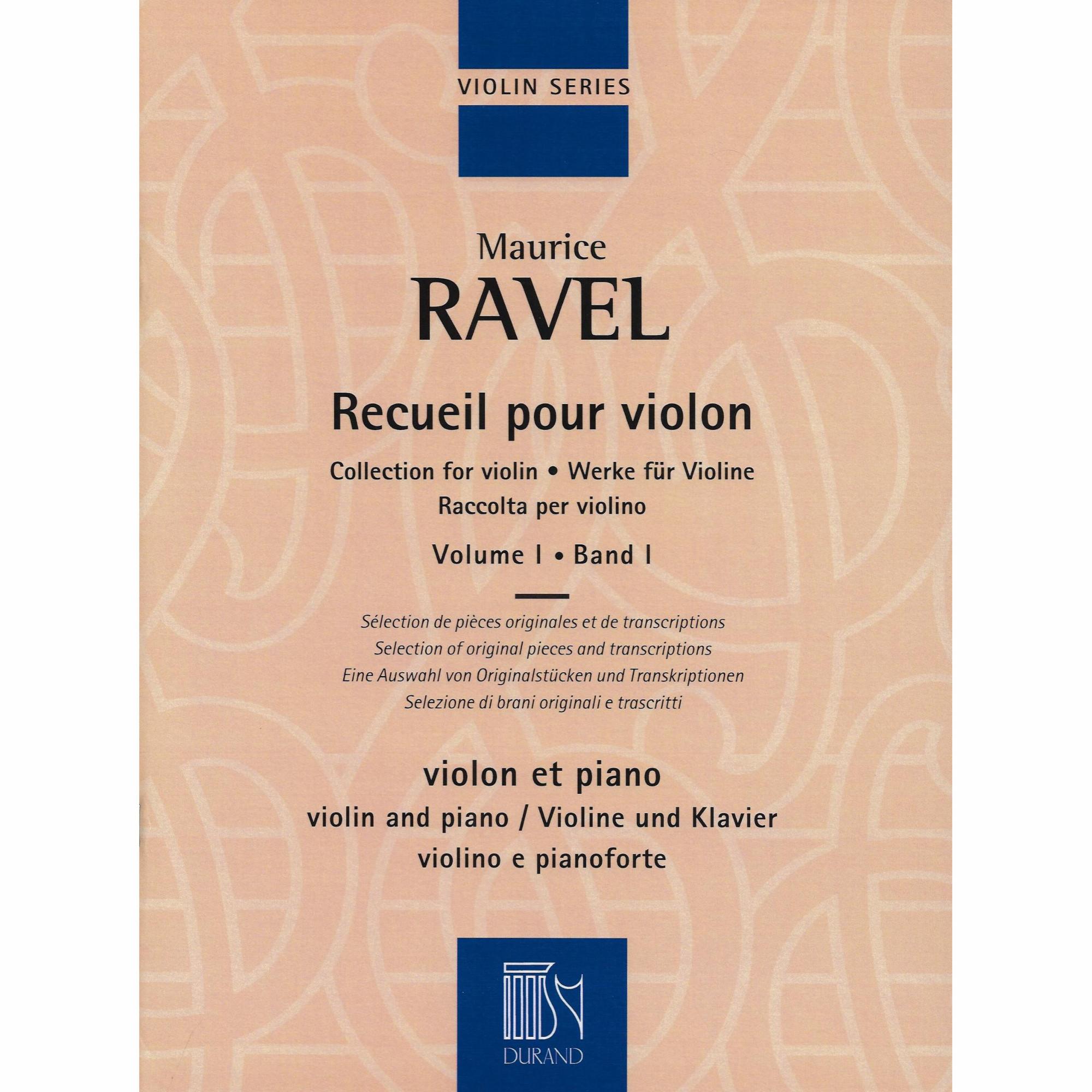 Ravel - Collection for Violin and Piano, Volumes I & II - Southwest Strings