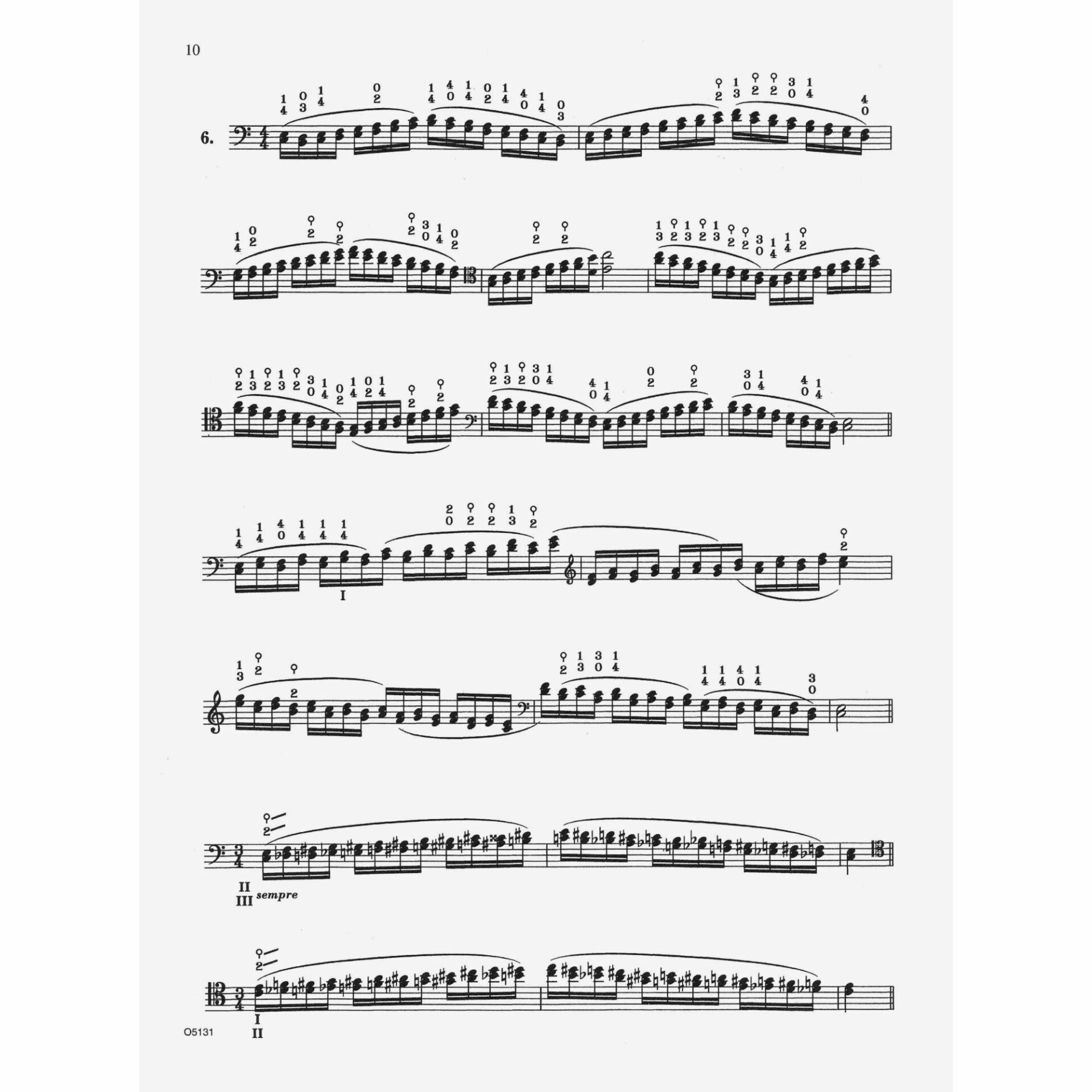 Flesch - Scale System for Cello - Southwest Strings