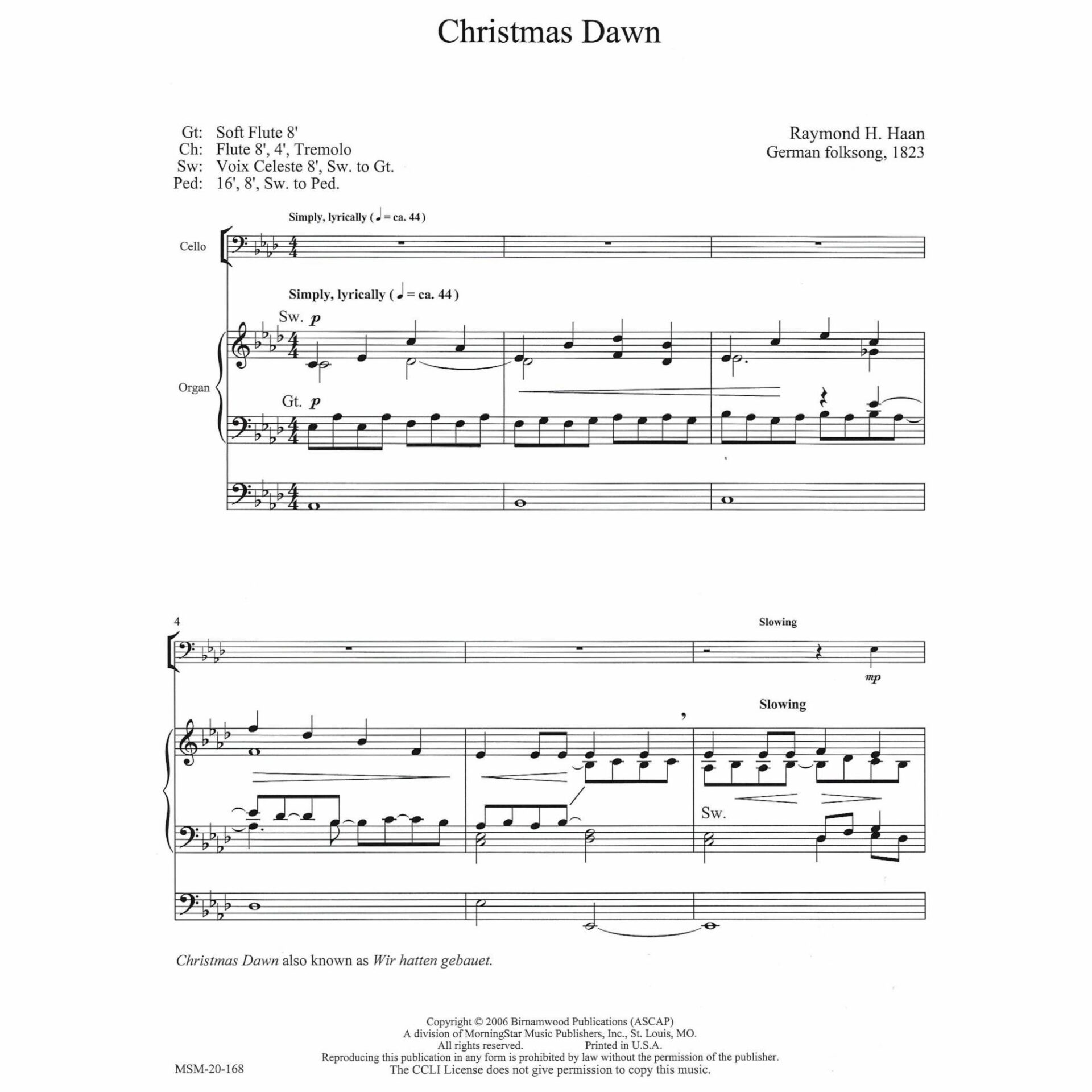 O Come, Emmanuel for Viola or Cello and Organ - Southwest Strings