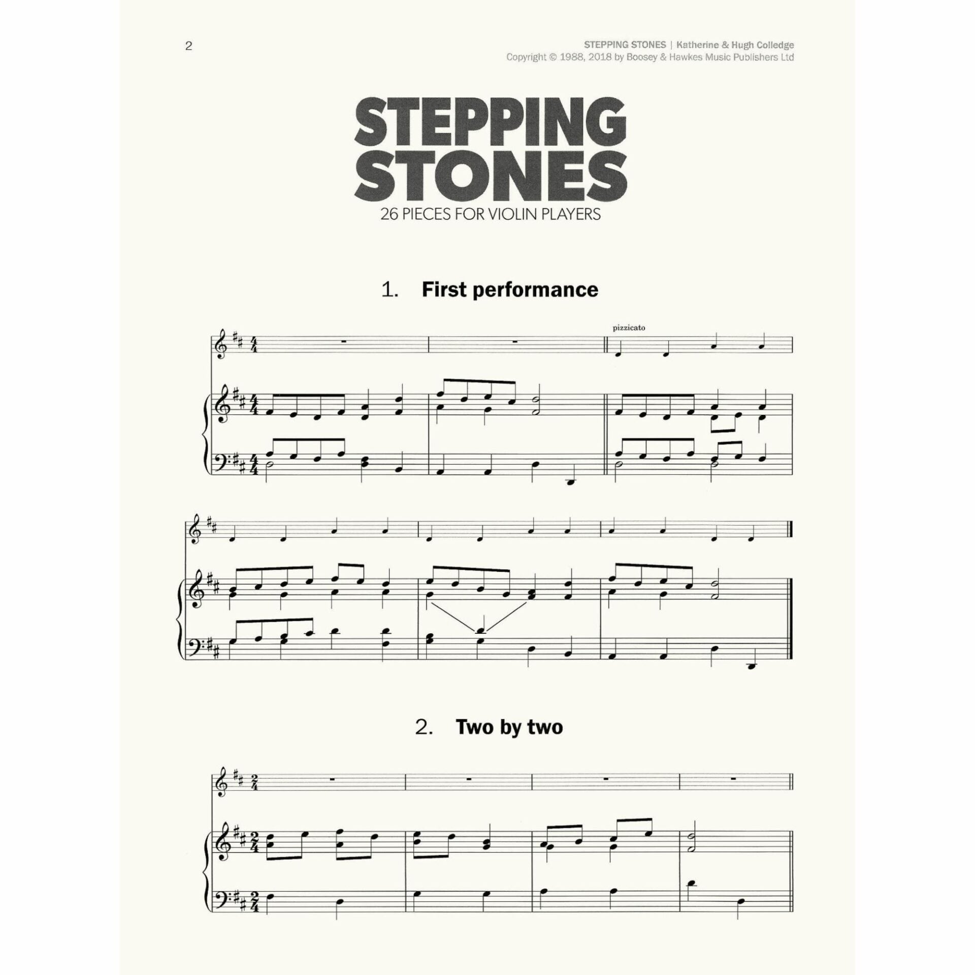 Stepping Stones for Violin - Southwest Strings