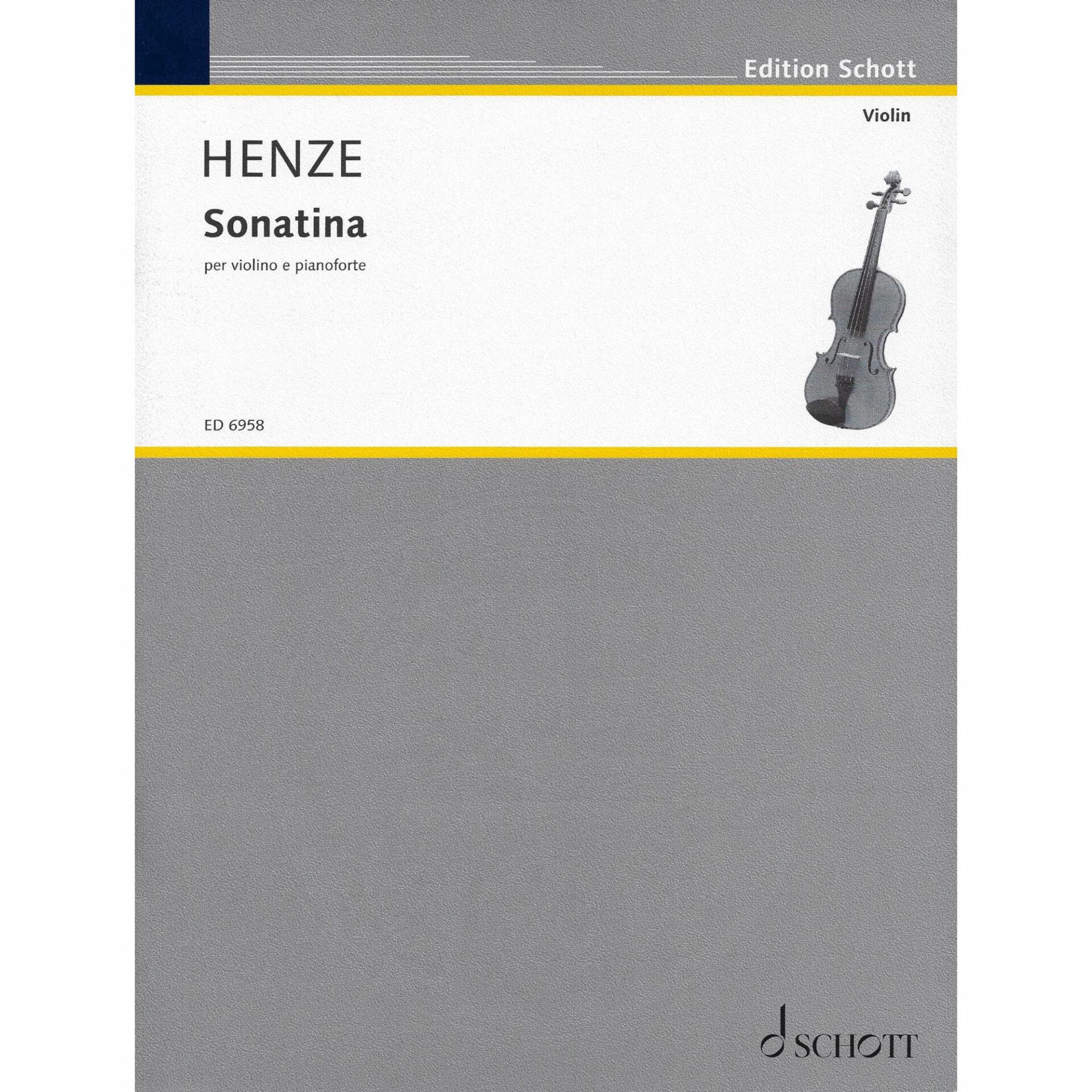 Henze - Sonatina for Violin and Piano - Southwest Strings