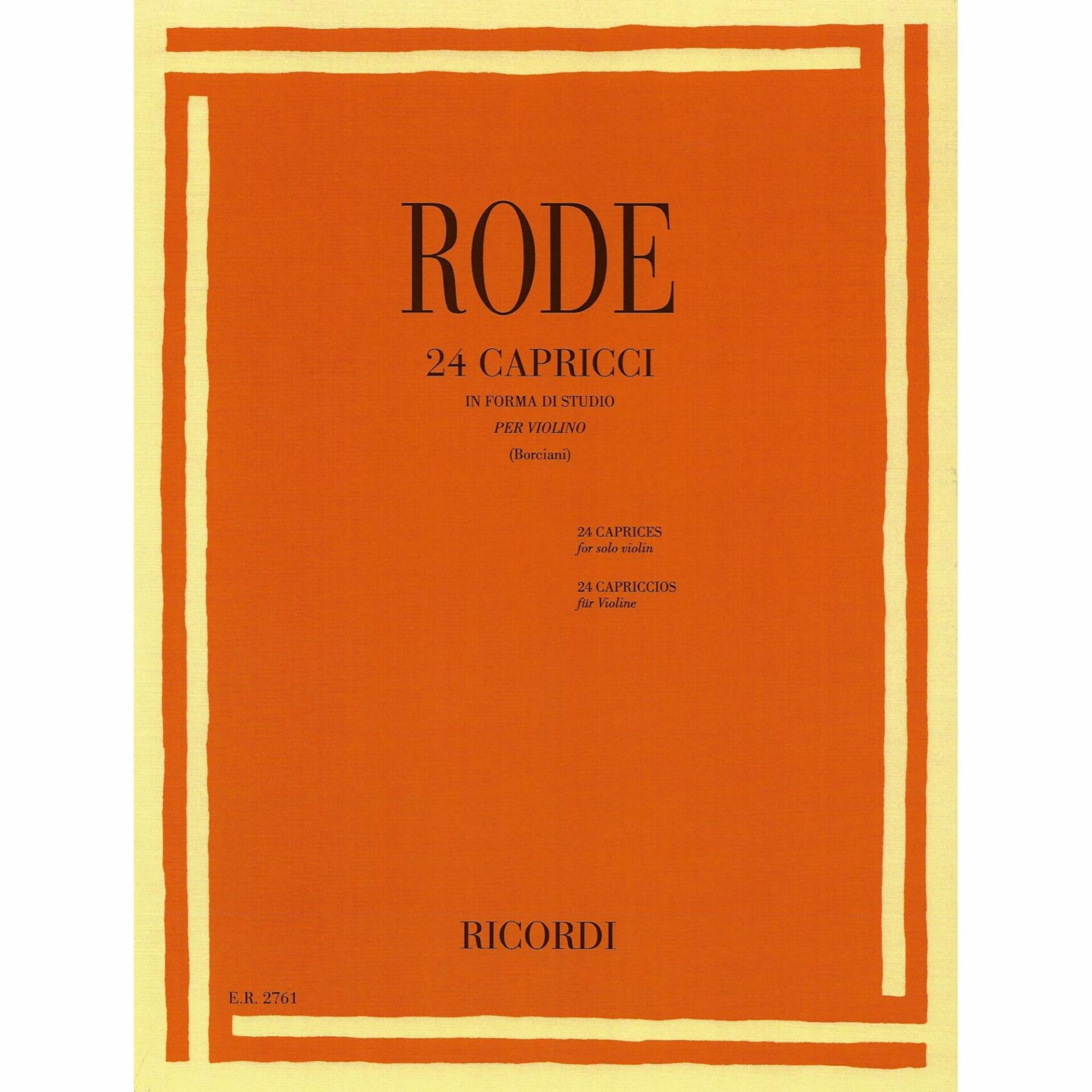 Rode - 24 Caprices for Violin - Southwest Strings