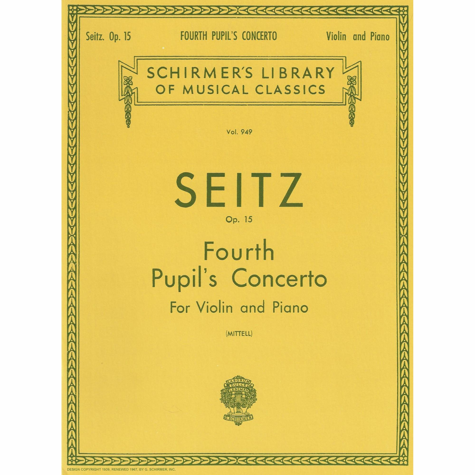 Seitz - Fourth Pupil's Concerto for Violin and Piano - Southwest Strings