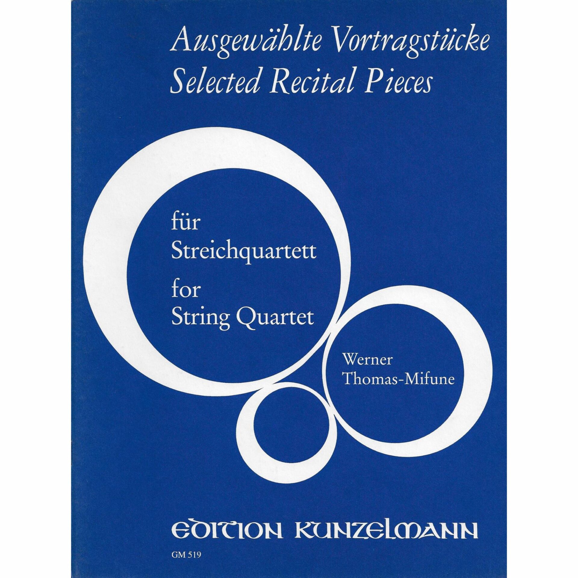 Selected Recital Pieces for String Quartet - Southwest Strings