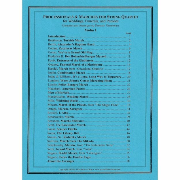 Processionals & Marches for String Quartet - Southwest Strings