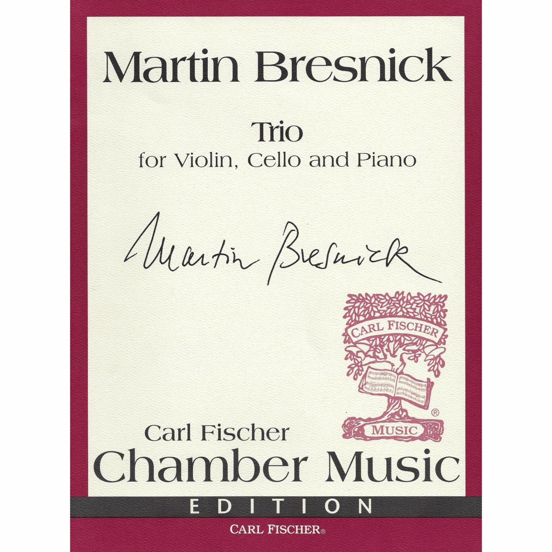 Bresnick - Piano Trio - Southwest Strings