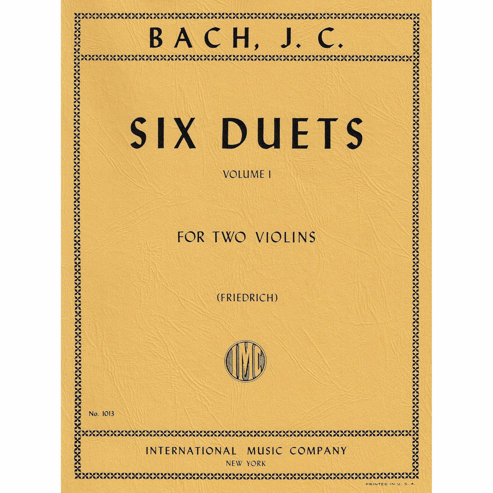 J. C. Bach - Six Duets, Volumes I-II for Two Violins - Southwest Strings