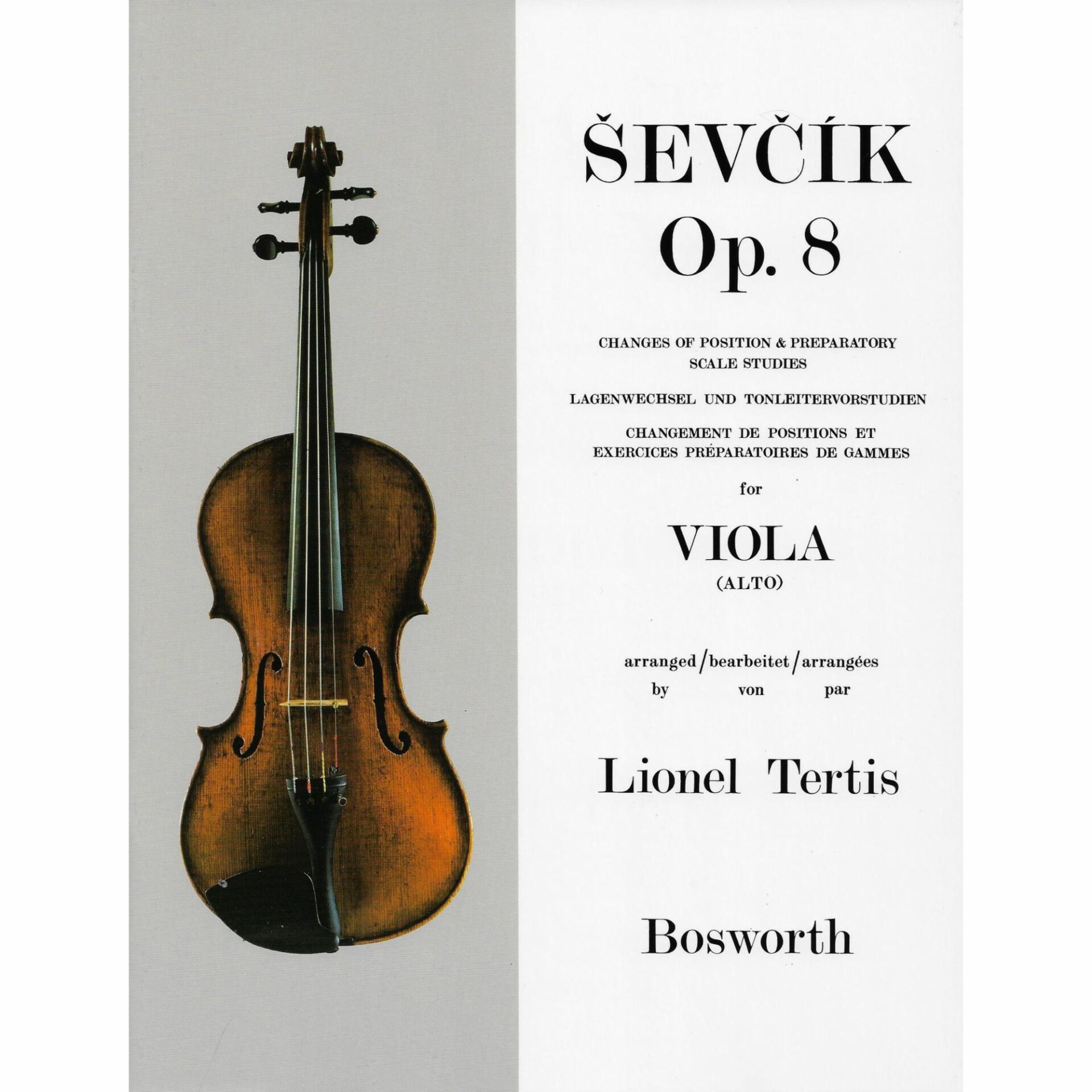 Sevcik - Changes of Position & Preparatory Scale Studies, Op. 8 for ...