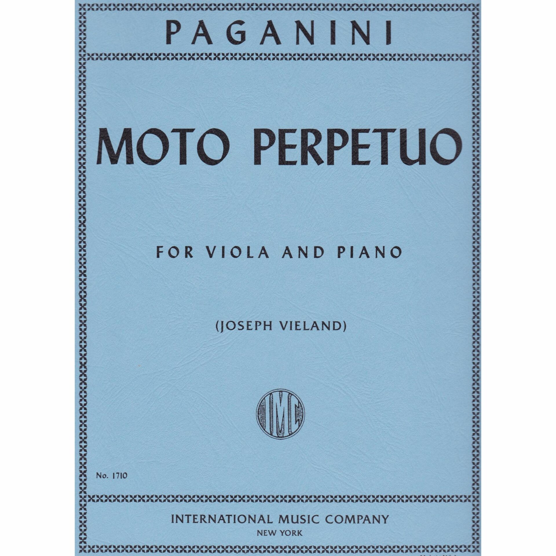 Paganini - Moto Perpetuo, Op. 11 for Viola and Piano - Southwest Strings