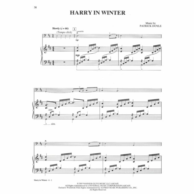 Harry Potter (Complete Series) for Violin, Viola, or Cello and Piano ...