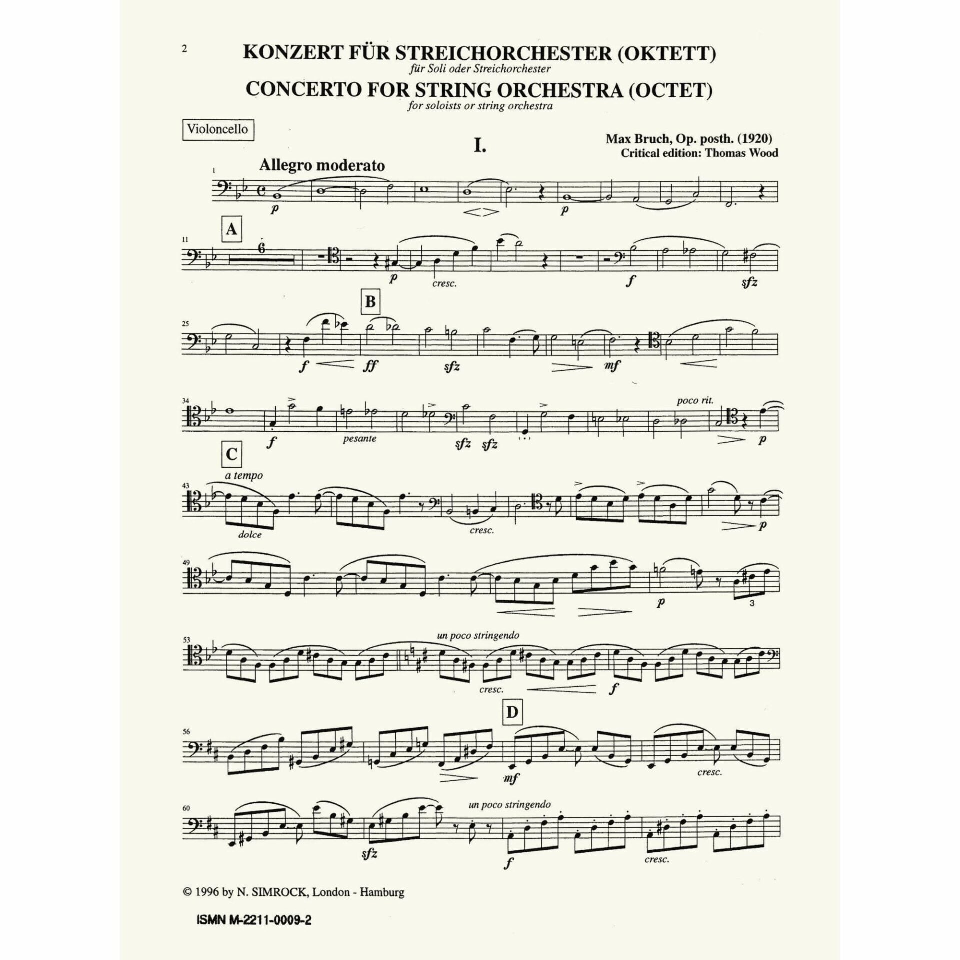 Bruch - String Octet, Op. post. (1920) - Southwest Strings