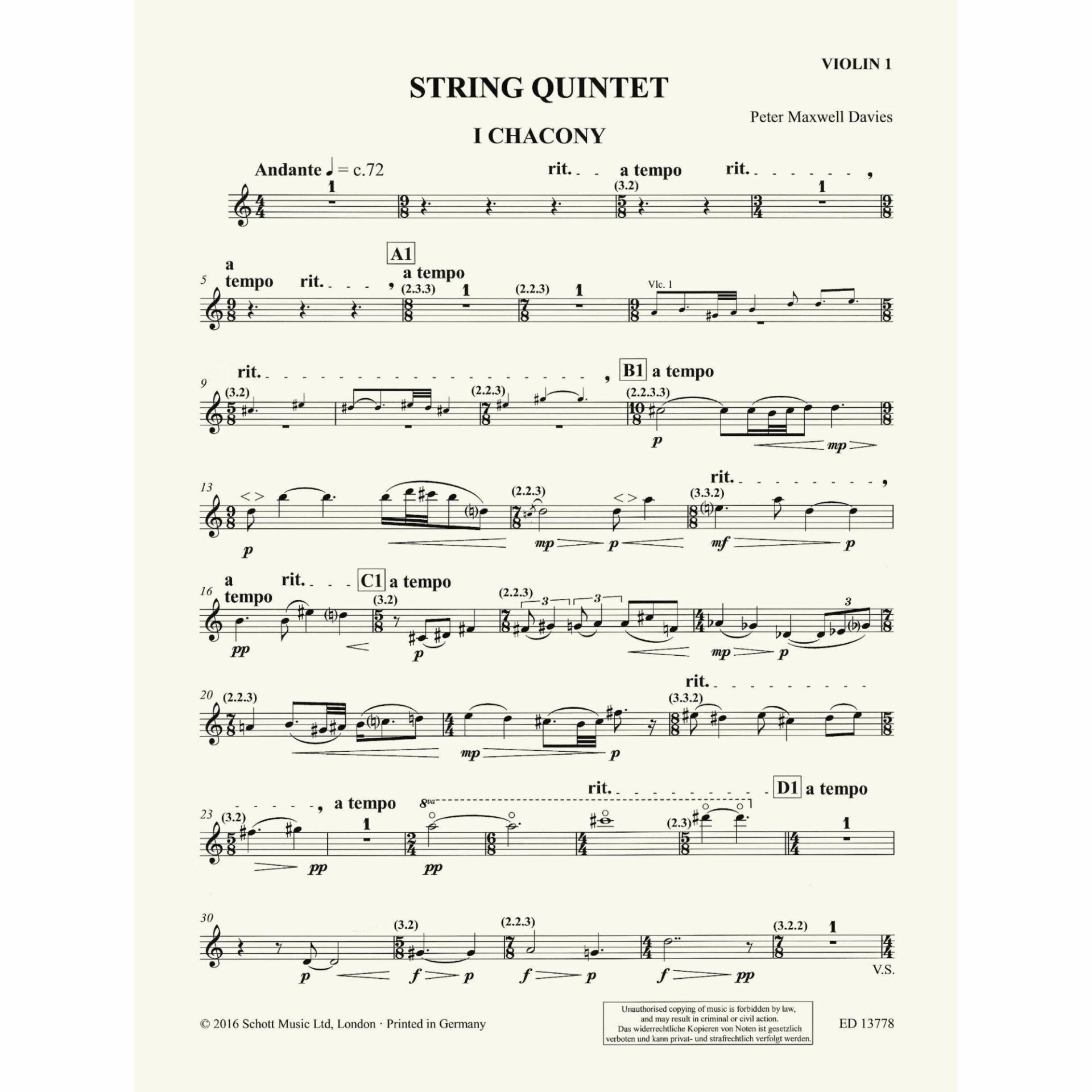 Maxwell Davies - String Quintet - Southwest Strings