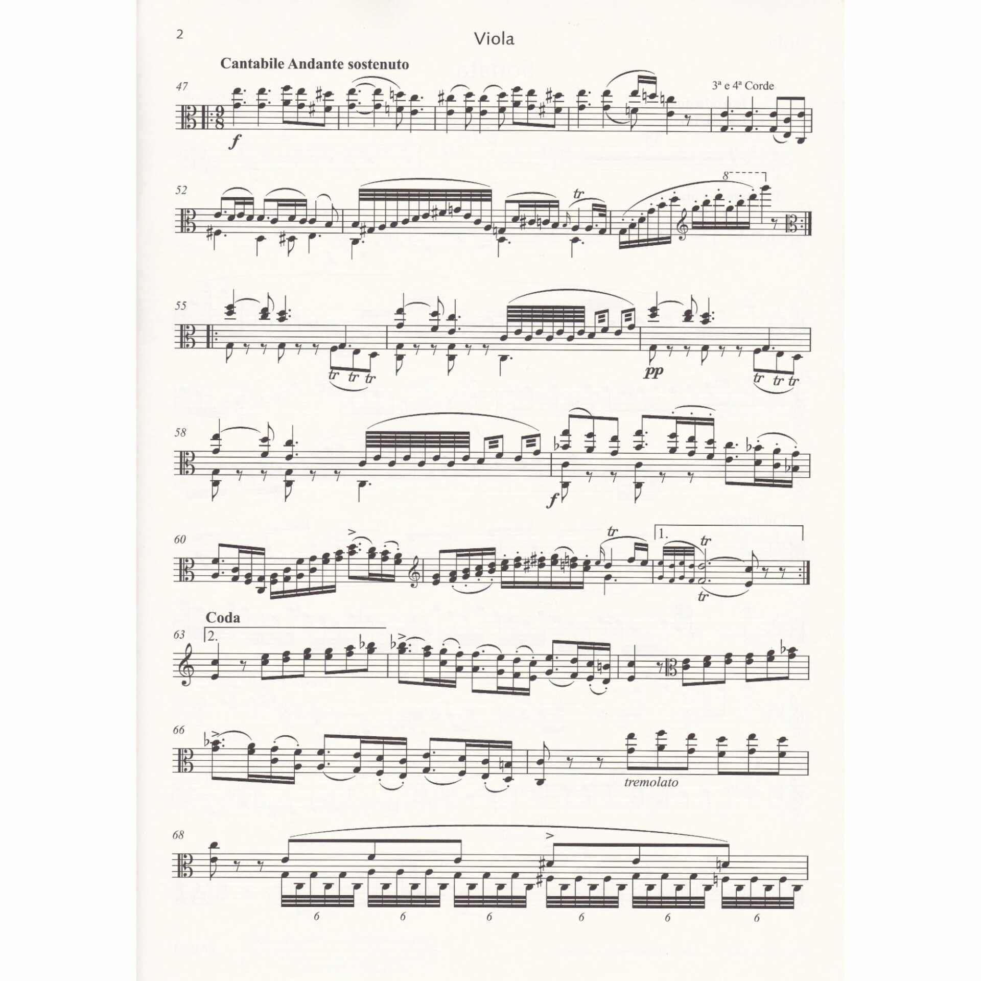 Paganini - Sonata for Viola and Piano - Southwest Strings