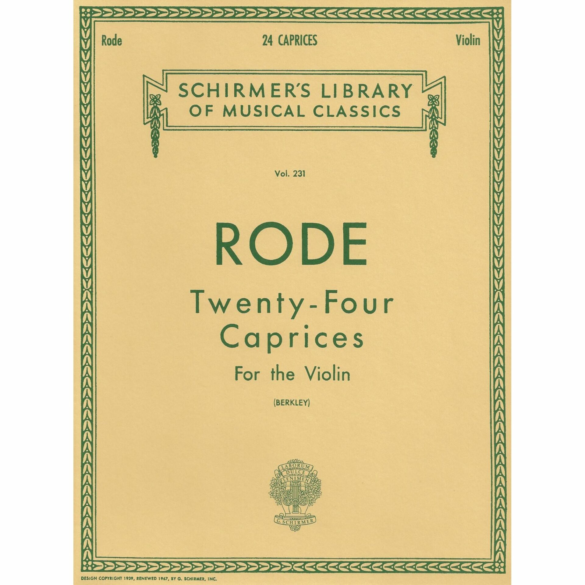 Rode - 24 Caprices for Solo Violin - Southwest Strings