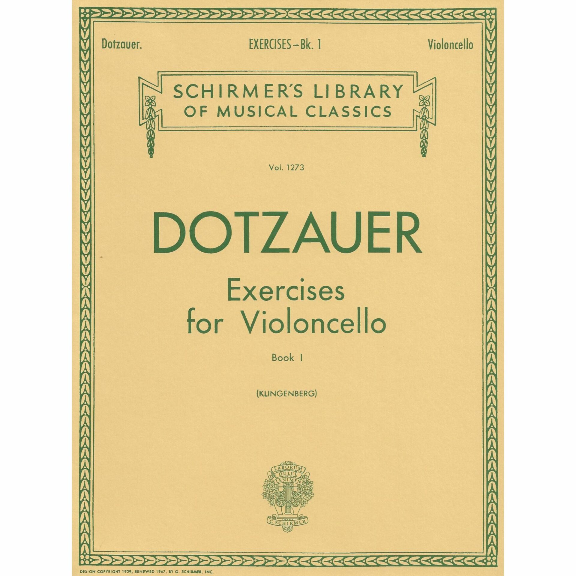Dotzauer - Exercises for Violoncello, Bks. I-II - Southwest Strings