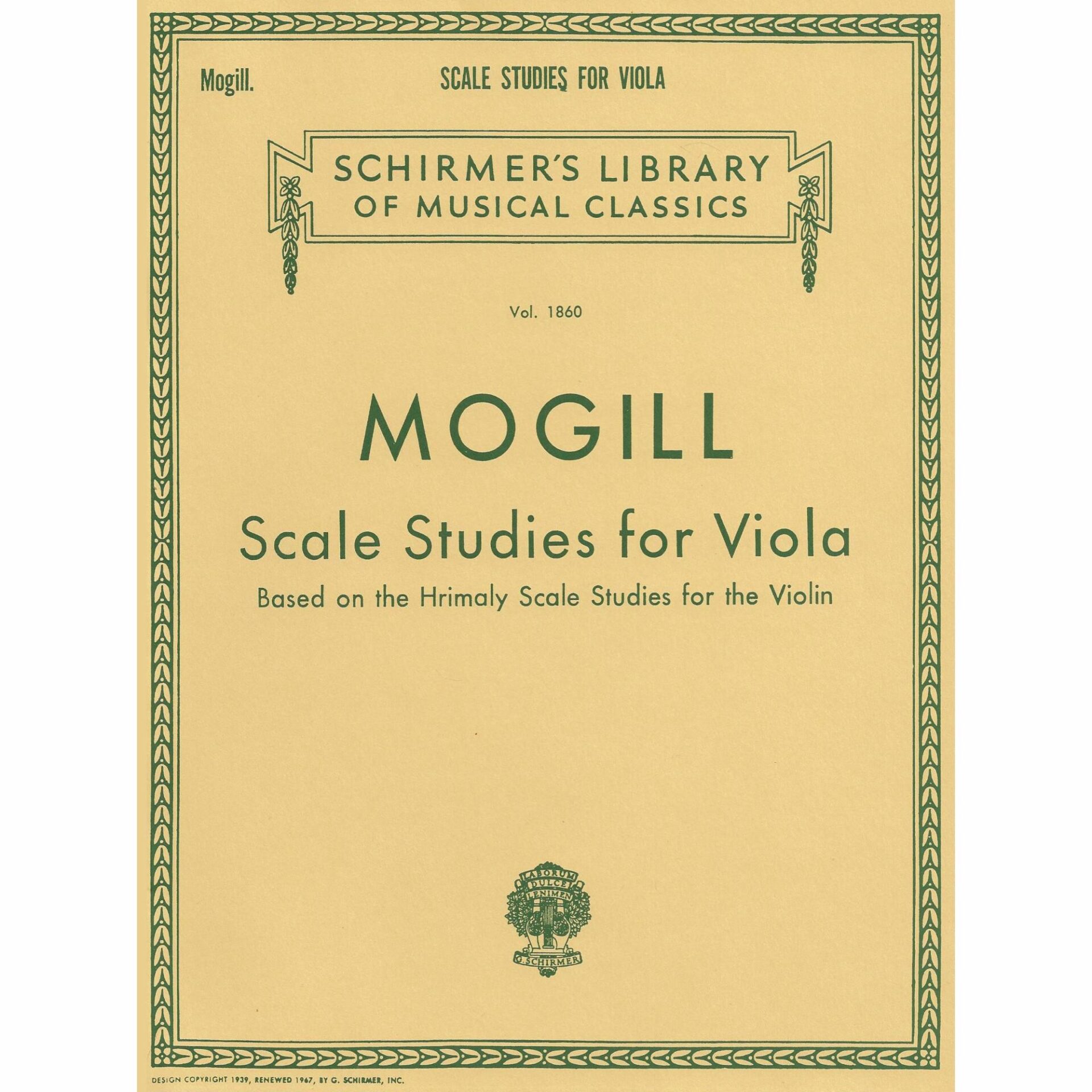 Mogill - Scale Studies for Viola - Southwest Strings
