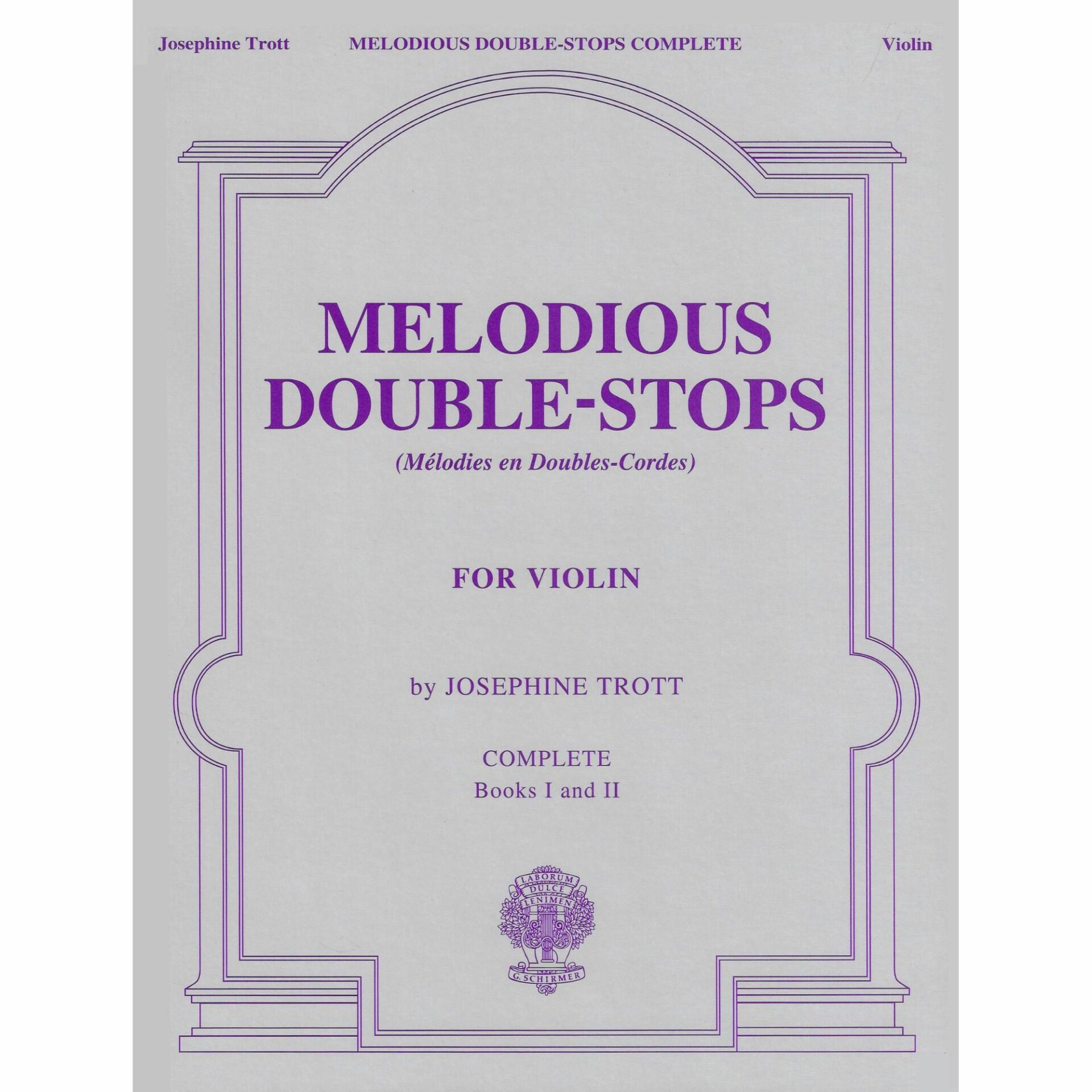 Trott - Melodious Double Stops for Violin - Southwest Strings
