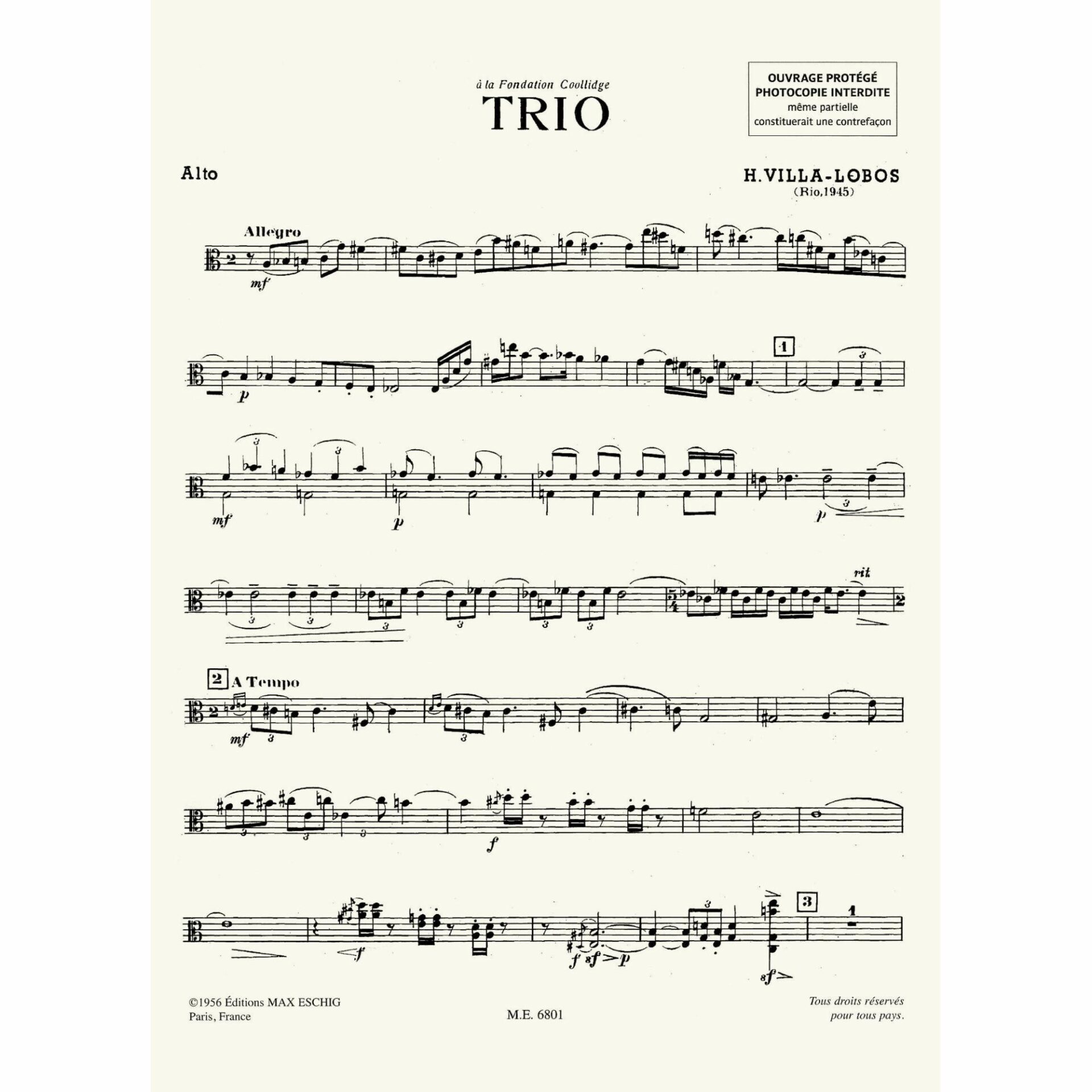 Villa-Lobos - Trio for Violin, Viola and Cello - Southwest Strings