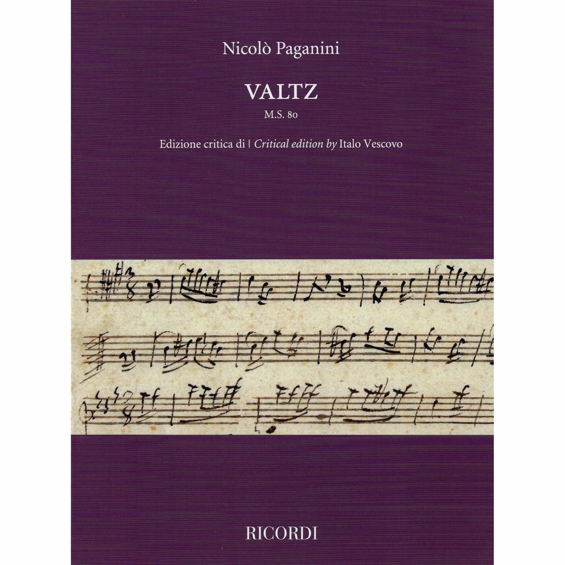 Paganini - Valtz, M.S. 80 for Solo Violin - Southwest Strings
