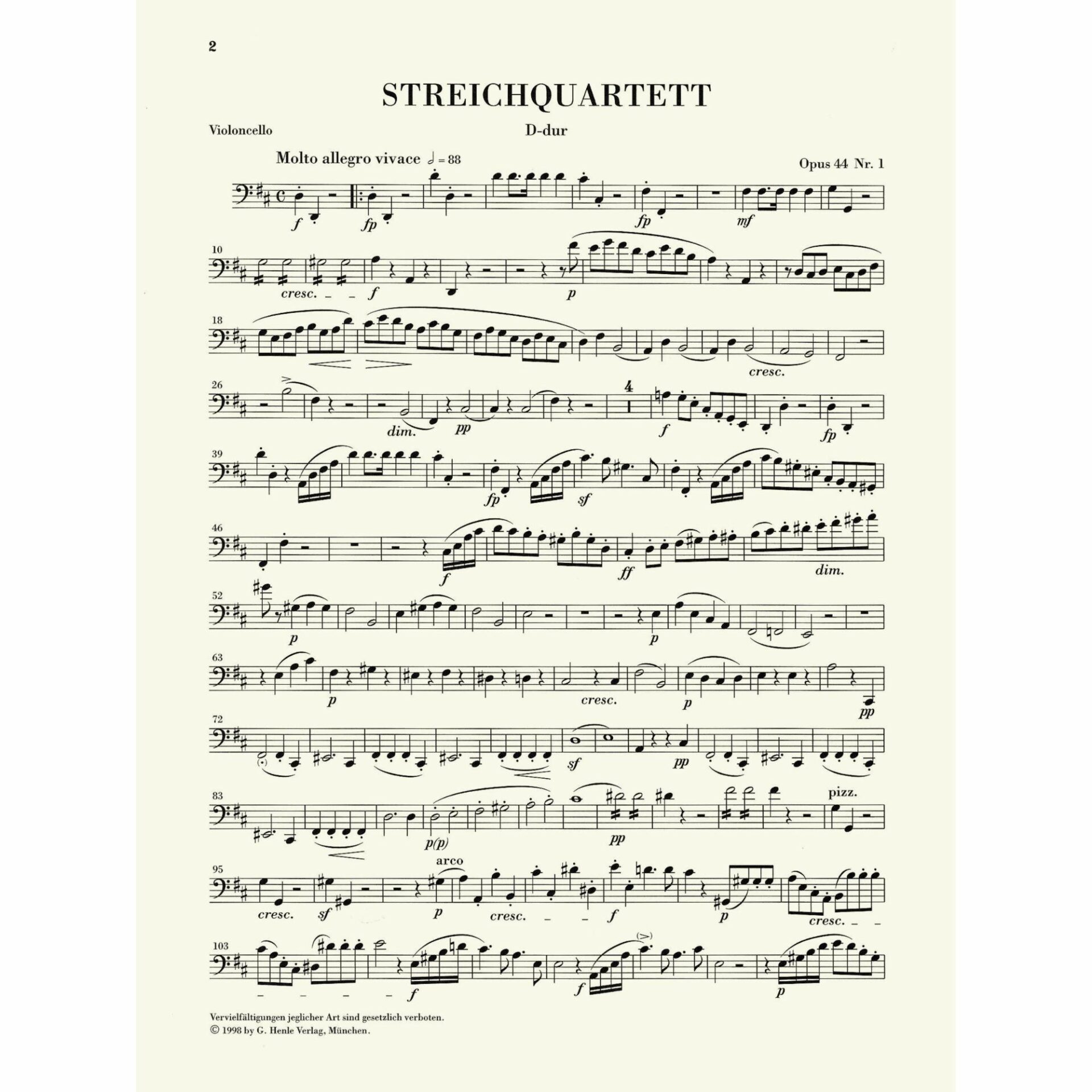Mendelssohn - String Quartets, Op. 44 - Southwest Strings