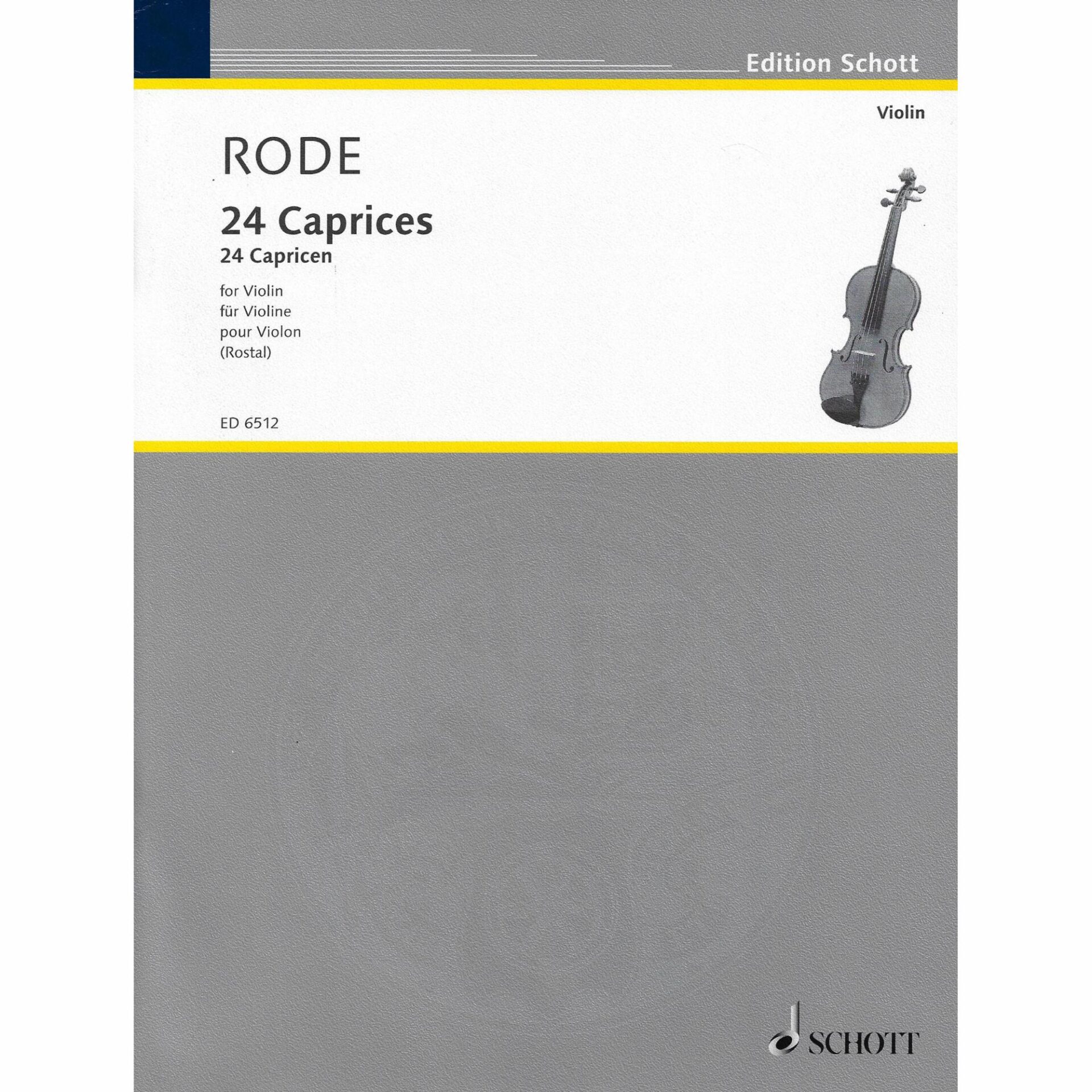 Rode - 24 Caprices for Solo Violin - Southwest Strings