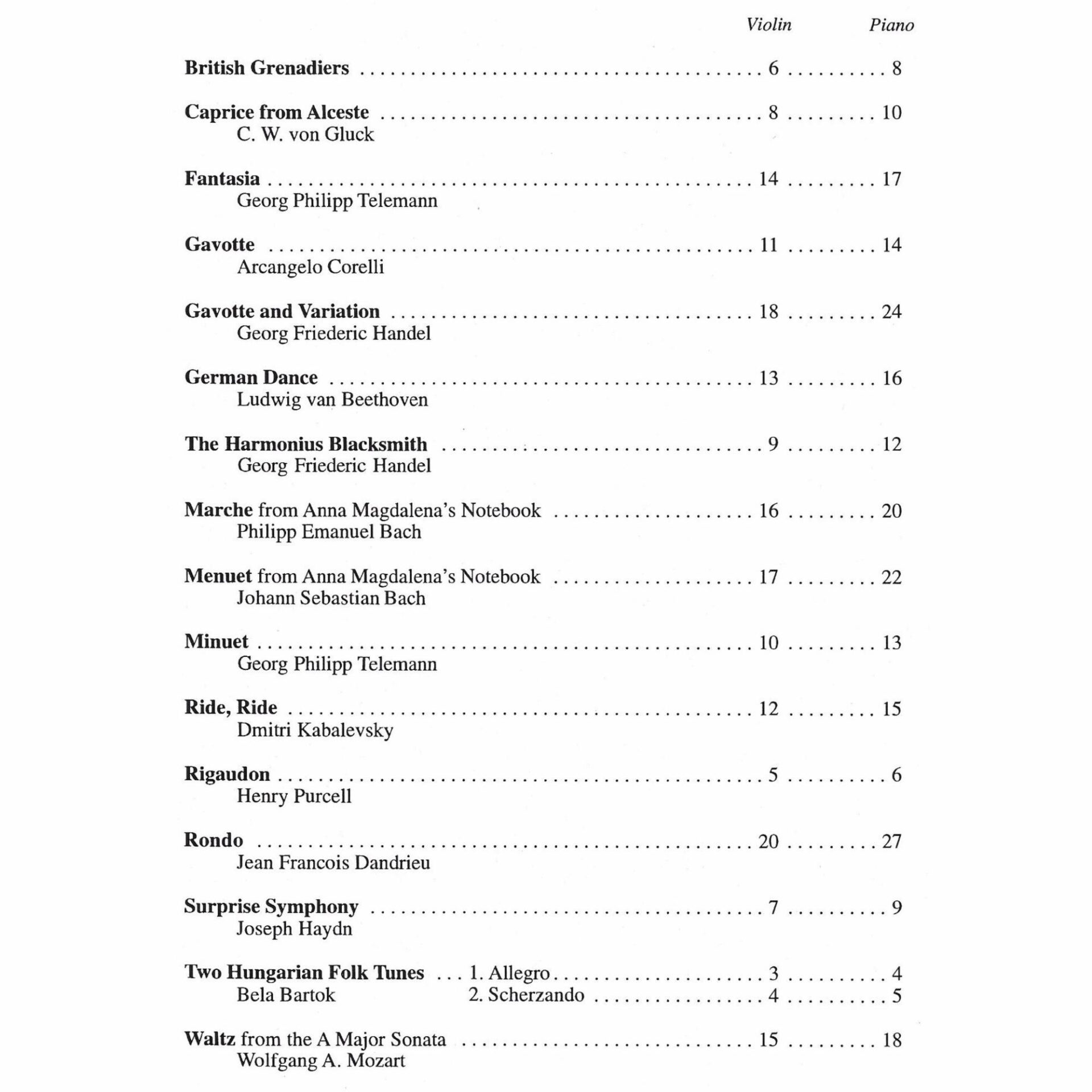 Solo Pieces for the Beginning Violinist - Southwest Strings