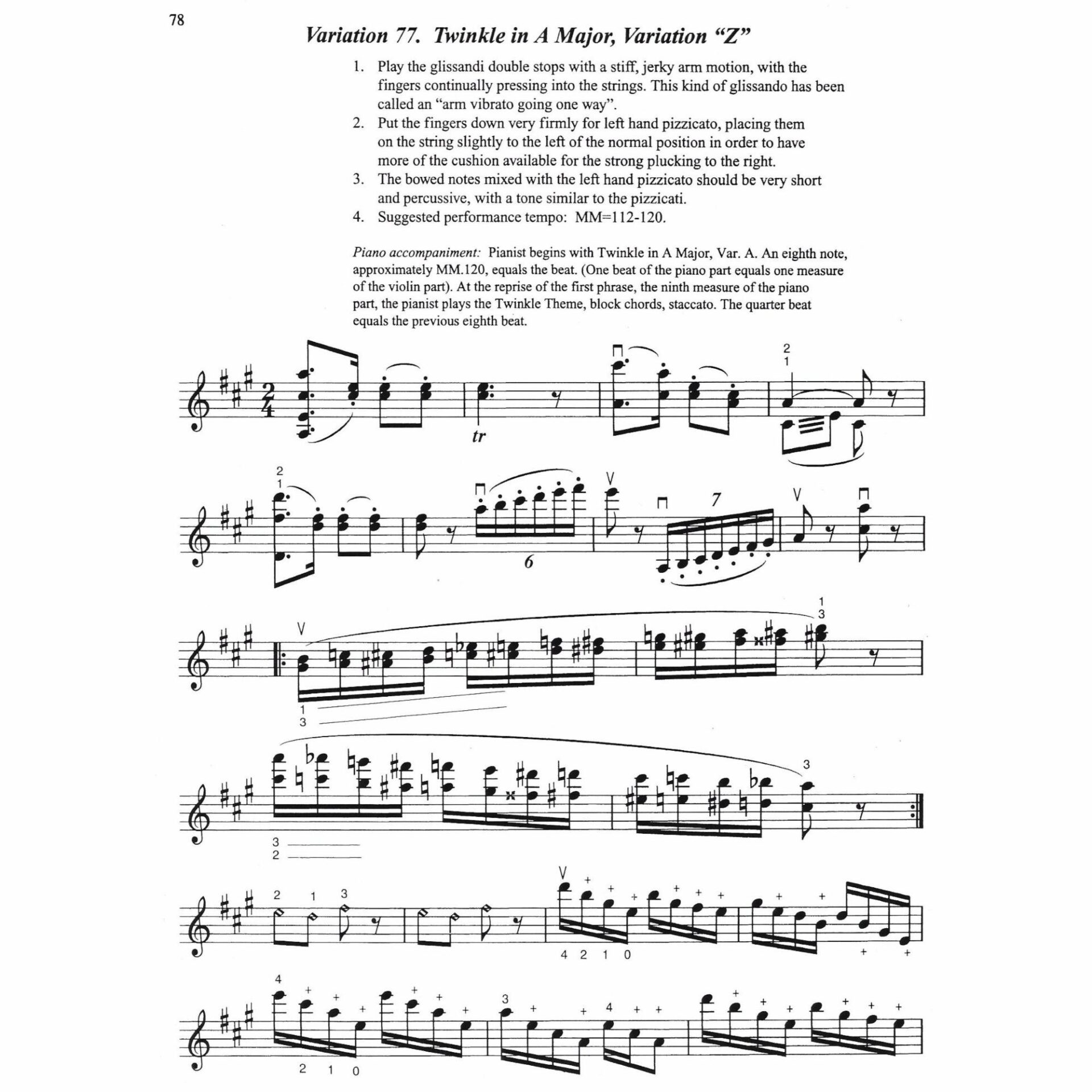 77 Variations on Suzuki Melodies for Violin - Southwest Strings