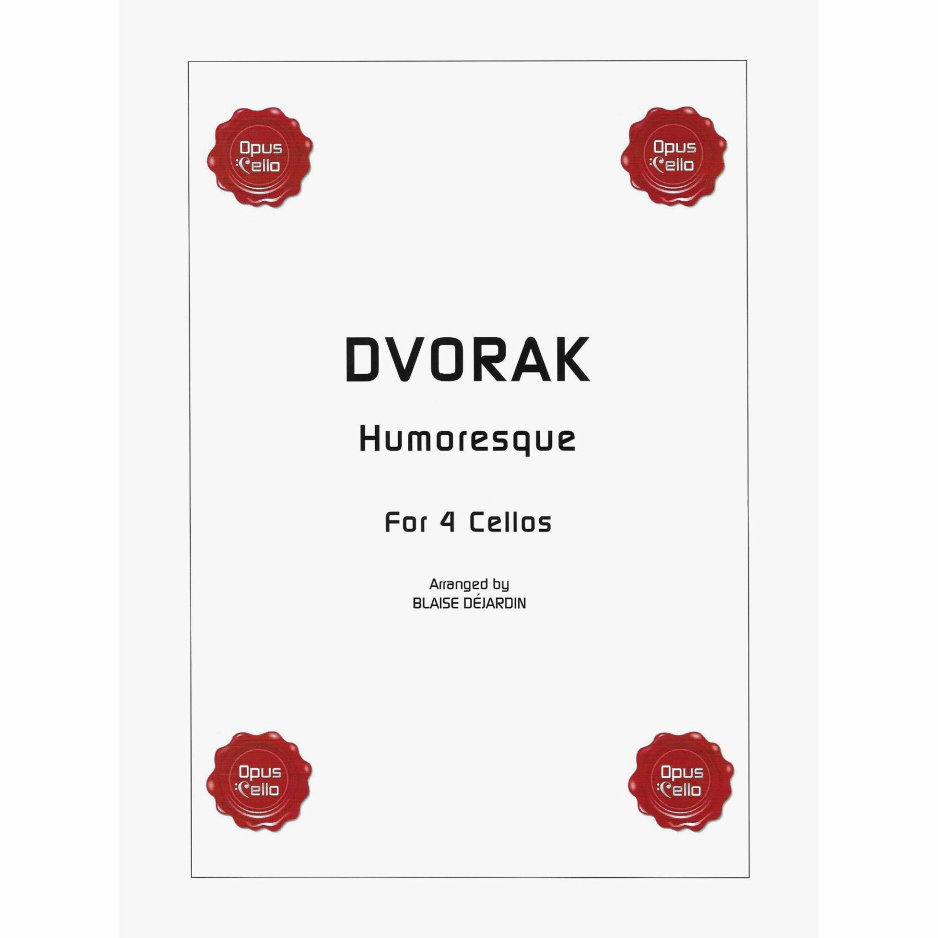 Dvorak - Humoresque for Four Cello - Southwest Strings
