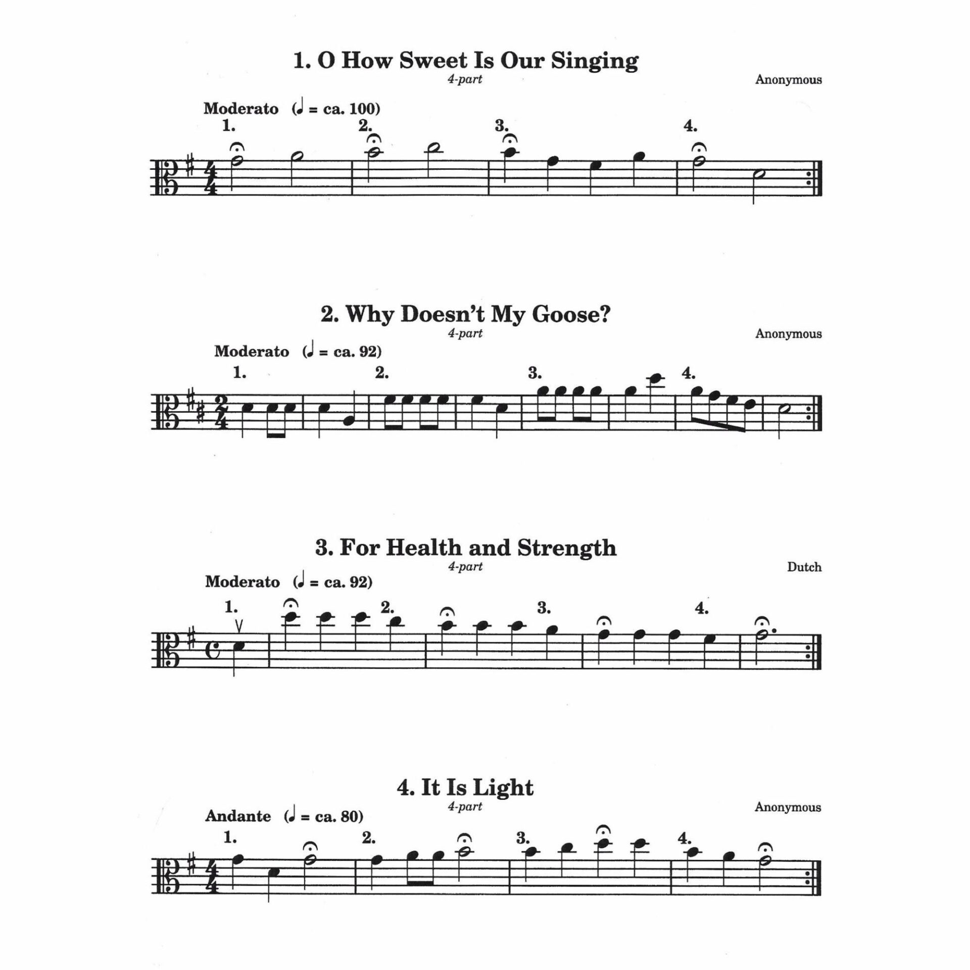 Rounds and Canons for Violin, Viola, and Cello - Southwest Strings