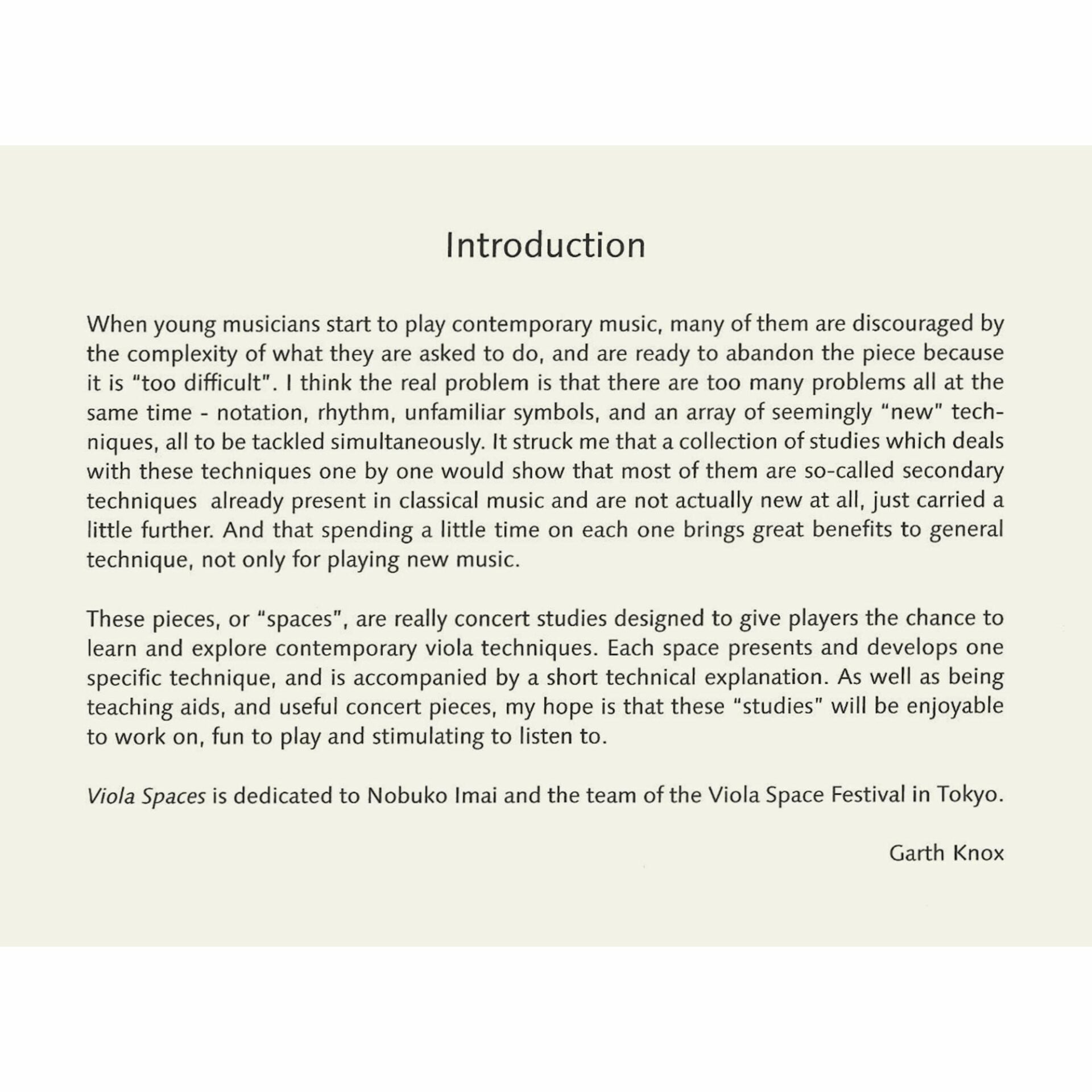 Knox - Viola Spaces, Vols. 1-2 for Viola - Southwest Strings